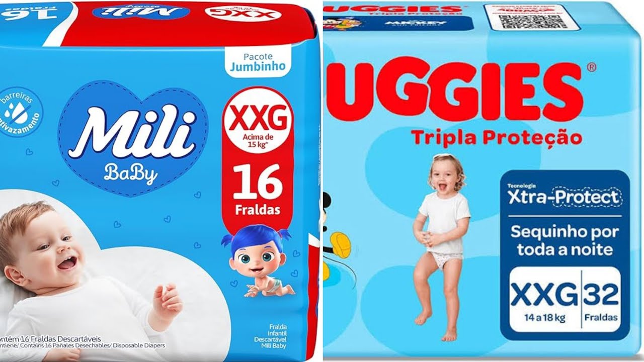 Fralda Milli Baby e Fralda Huggies Vale a Pena ? Minhas Compras da ...