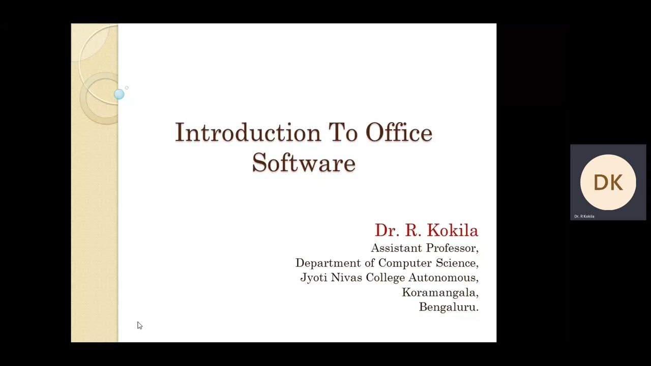 Introduction MS Office - YouTube