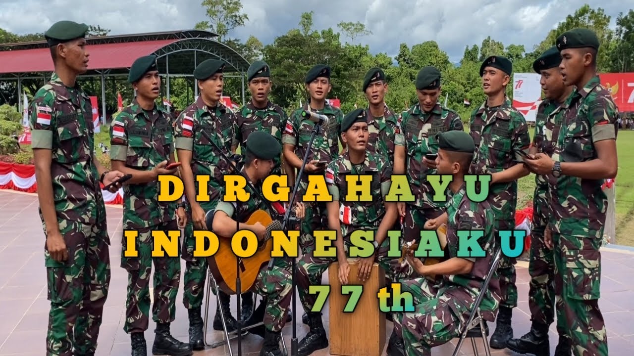 DIRGAHAYU INDONESIAKU KE 77 TH!!PRAJURIT YONIF RAIDER KHUSUS 136 TUAH ...