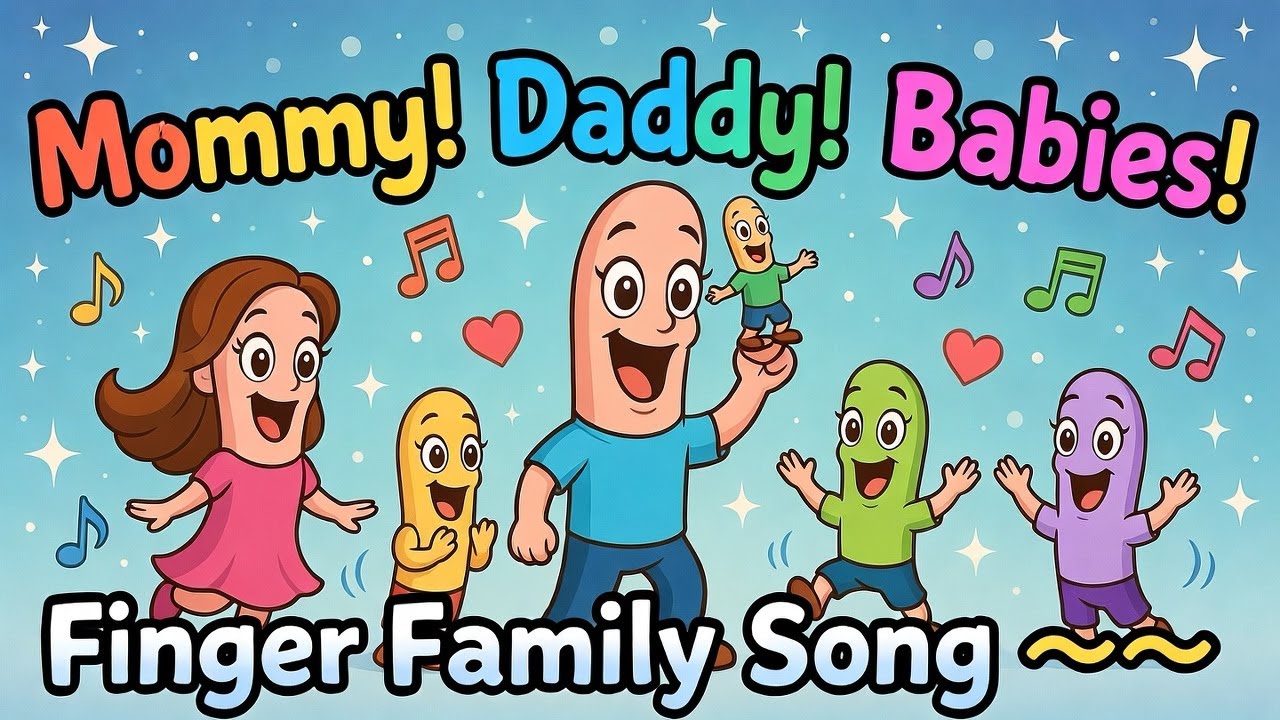 Finger Family Song | Mommy Daddy & Babies | Cute Nursery Rhymes for ...