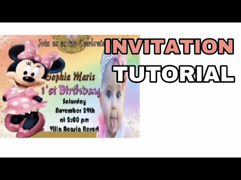 HOW TO MAKE INVITATION CARD USING PHOTOSHOP CS6 STEP BY STEP - YouTube