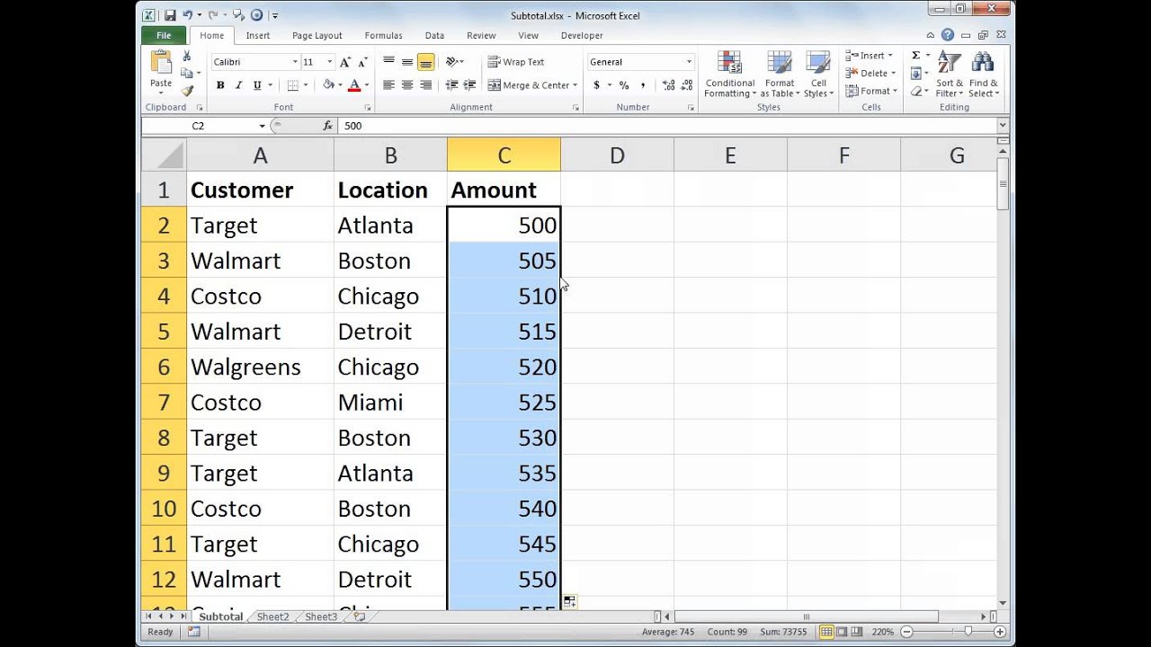 Excel Subtotal YouTube excel-subtotal-youtube