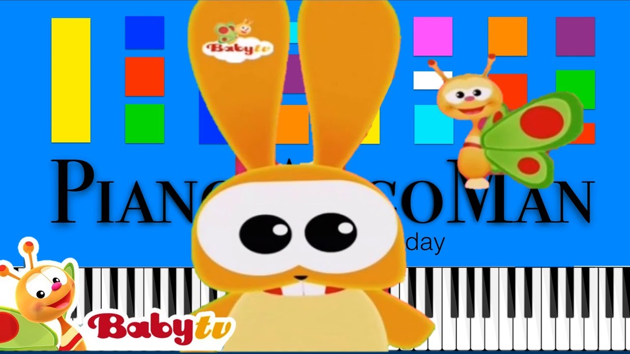 BabyTV - I'm a Baby Slow EASY Medium 4K Piano Tutorial - YouTube