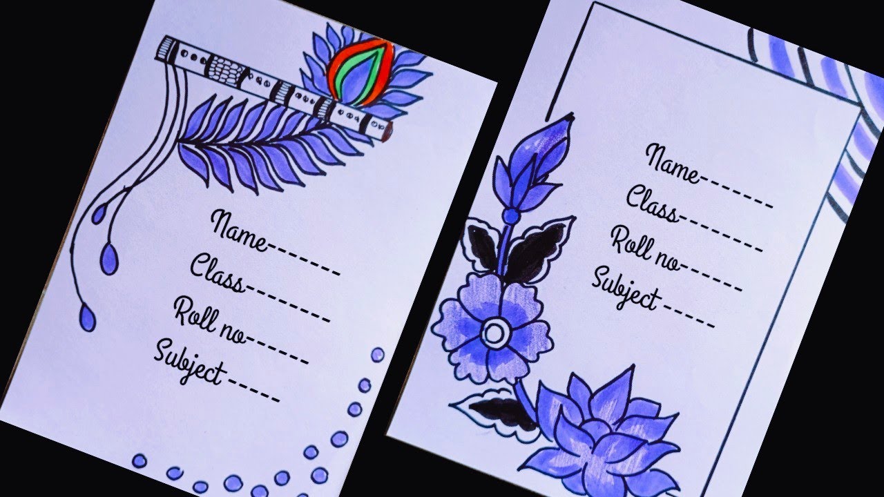 PROJECT WORK DESIGNS/ PROJECT DESIGN/ BORDER DESIGN FOR PROJECT/ FRONT ...