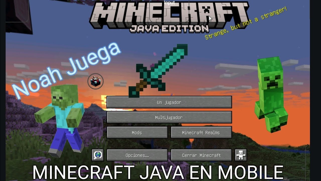 Noah juega MINECRAFT JAVA EN MOBILE - YouTube