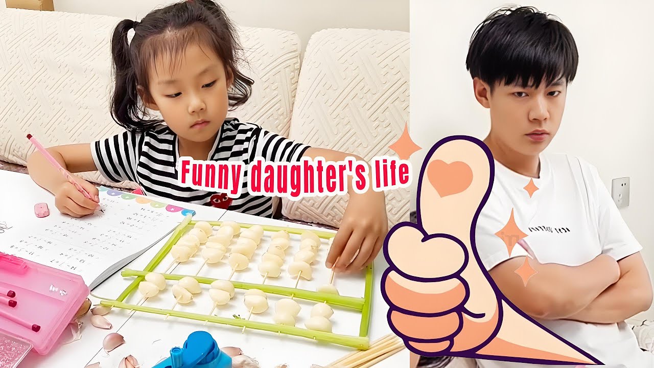 My Daughter Made Abacus With Garlic And Celery#funny videos#comedy ...