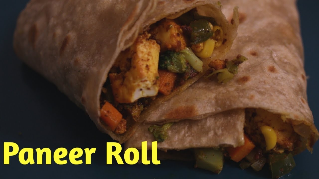 Paneer Roll/How to make paneer roll/Paneer Wrap - YouTube