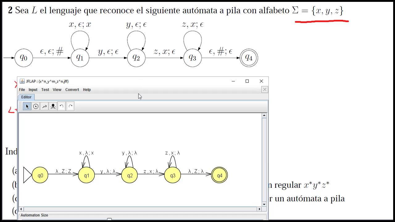 Autómatas a Pila. Ejercicio 2 Junio 2015 - YouTube