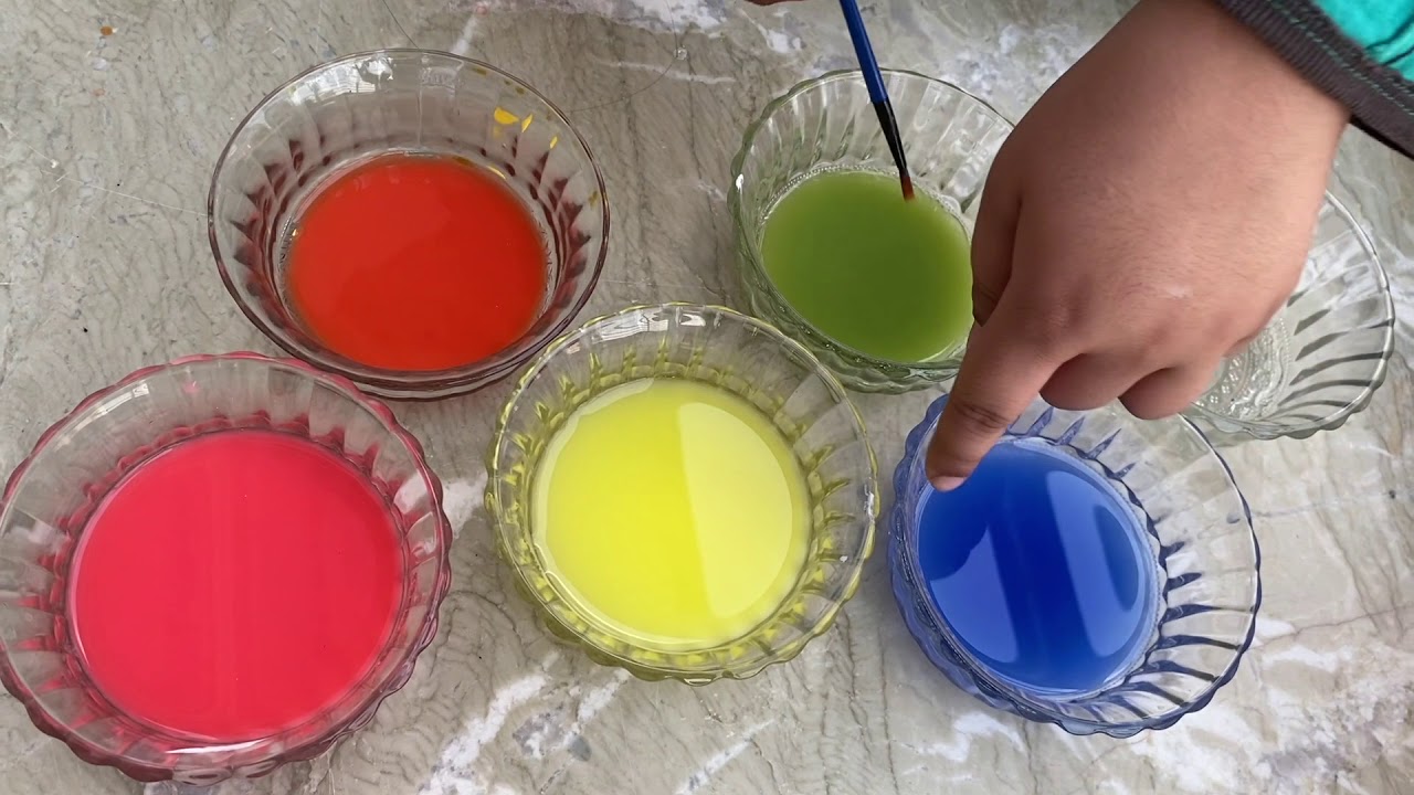 How to make secondary colours by mixing of primary colours. This is ...