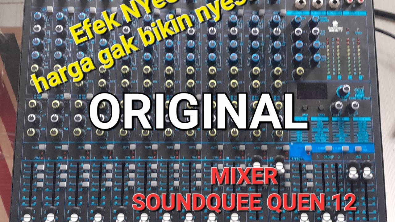 UNBOXING mixer soundqueen QUEEN 12 sebelum di kirim - YouTube