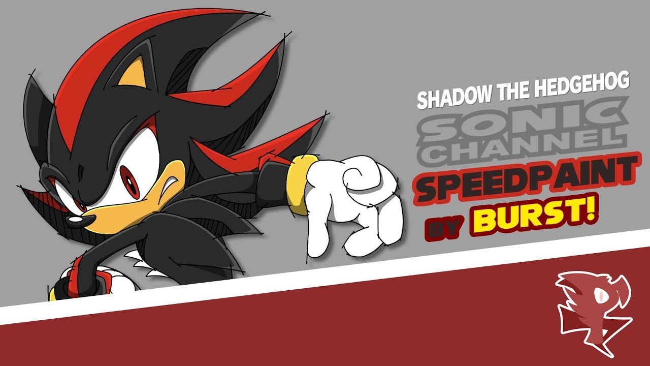 Shadow the Hedgehog Sonic CHannel Sketch Speedpaint - YouTube