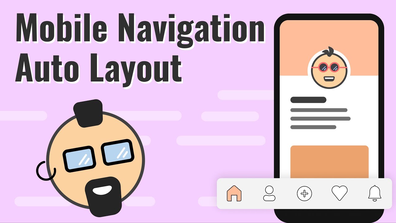 Figma Variants & Auto layout | Mobile Navigation Bar | Figma Tutorial - YouTube