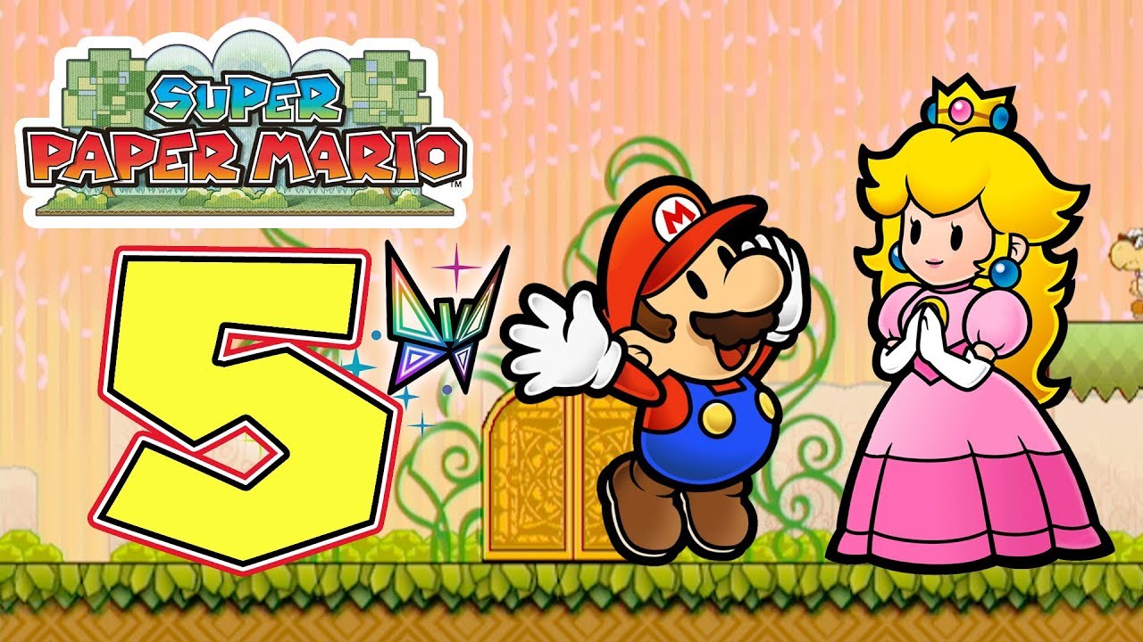 Super Paper Mario (5) Chapter 2-1 "Peach falls from the sky!!!" - YouTube