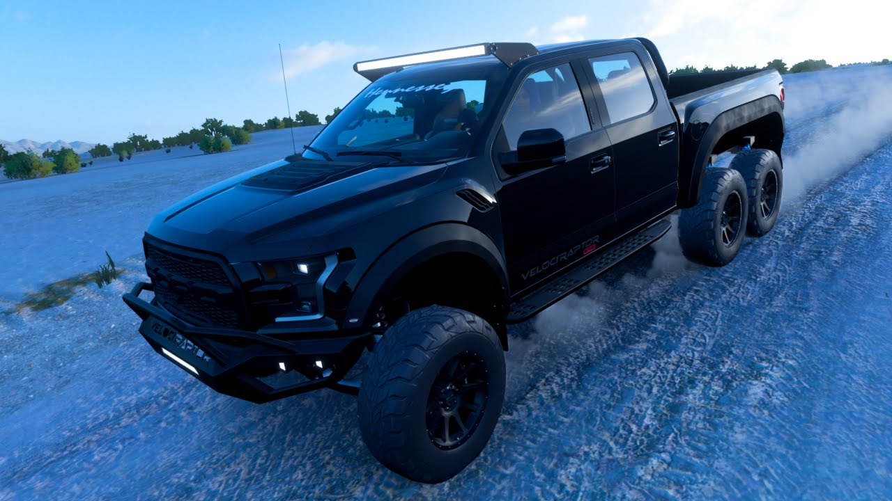 Ford VELOCIRAPTOR 6X6 driving in the desert and rough terrain - YouTube