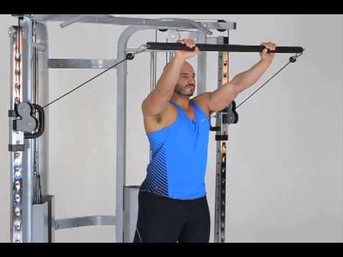 Standing Cable Incline Chest Press with Dual Attachment Bar - YouTube