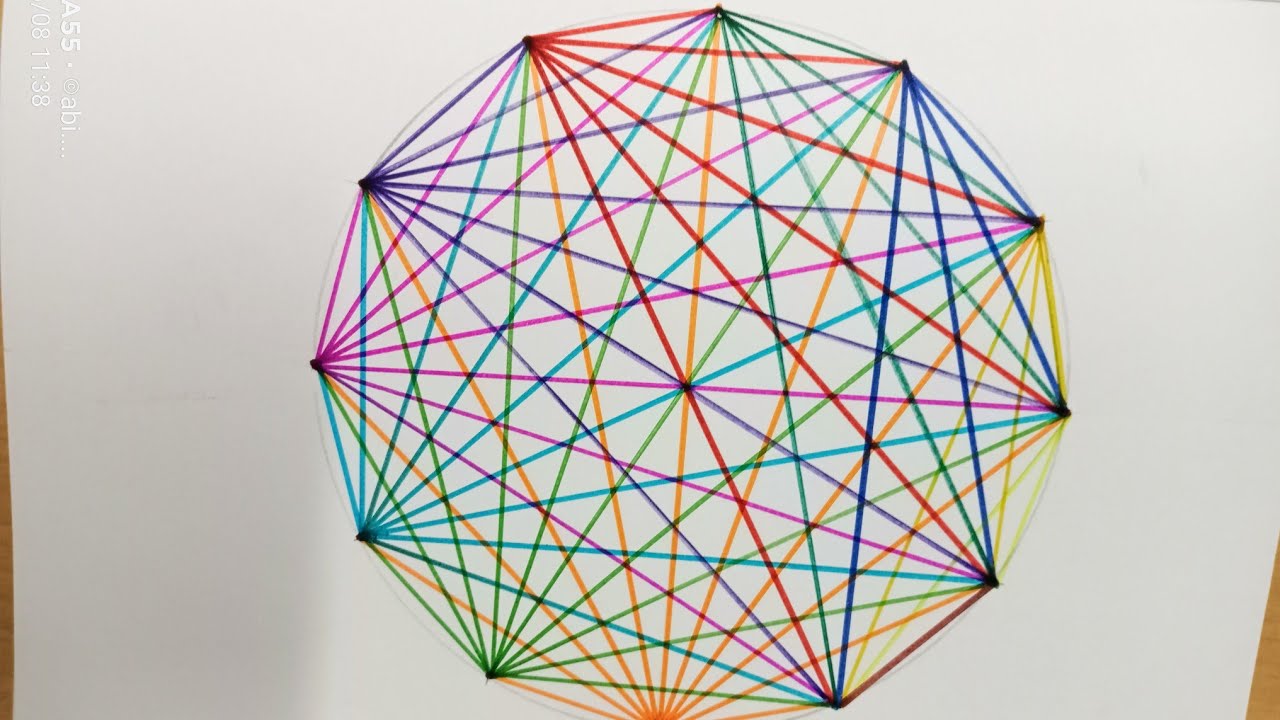 Quick Geometrical Design in Circles || Step by step Circrle geometric ...