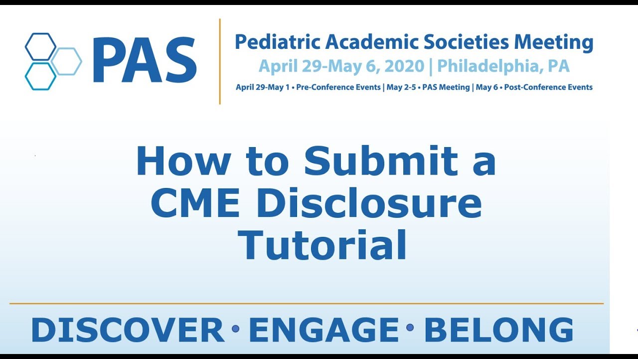 Tutorial - How to Submit a CME Disclosure - YouTube