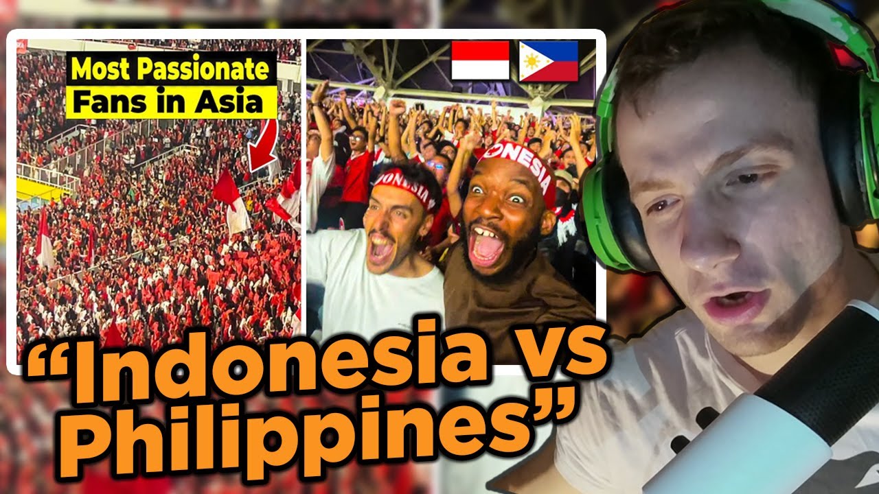 REACTION - Indonesia vs Philippines Football Match (Insane Atmosphere ...