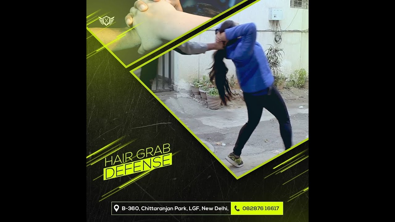 Women Self Defense || How To Defend Against Hair Grab || Krav Maga ...