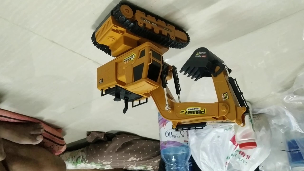 Mini Excavator unboxing - Exavator Toy - YouTube