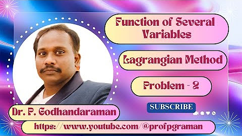 Unit 2 - Function of Several Variables - 21MAB101T - YouTube