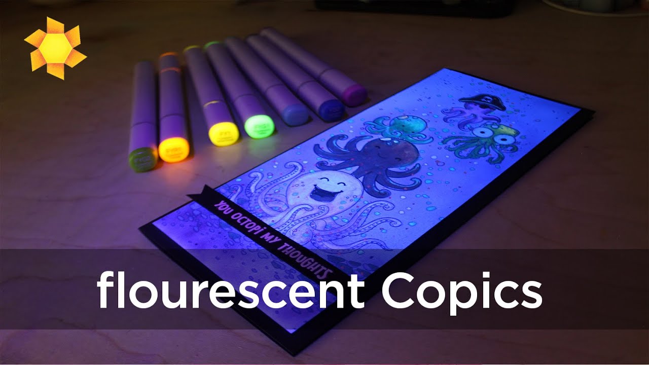 Do flourescent Copics really glow in the dark? + new Copic refill ...