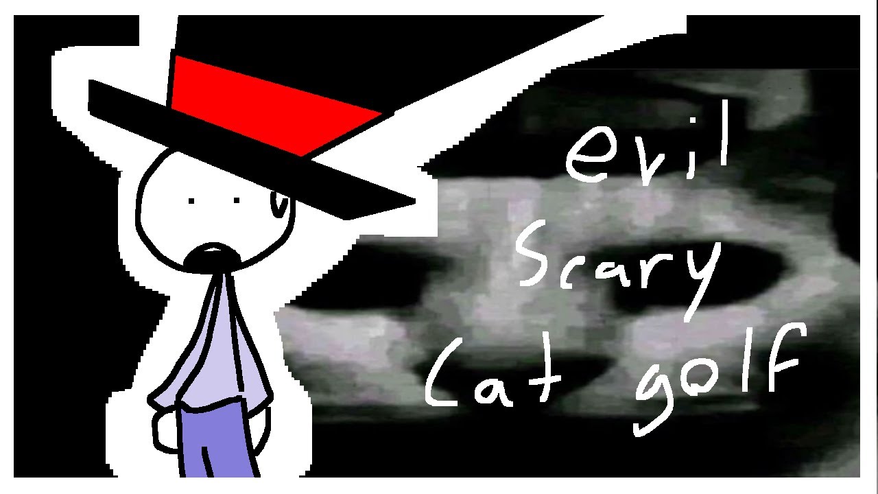 evil scary cat golf // UNCANNY CAT GOLF - YouTube