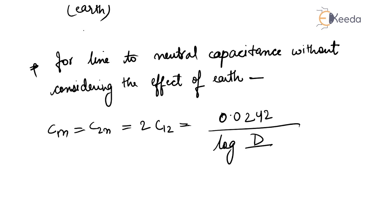 Capacitance of Transmission Line Numerical 4 - YouTube