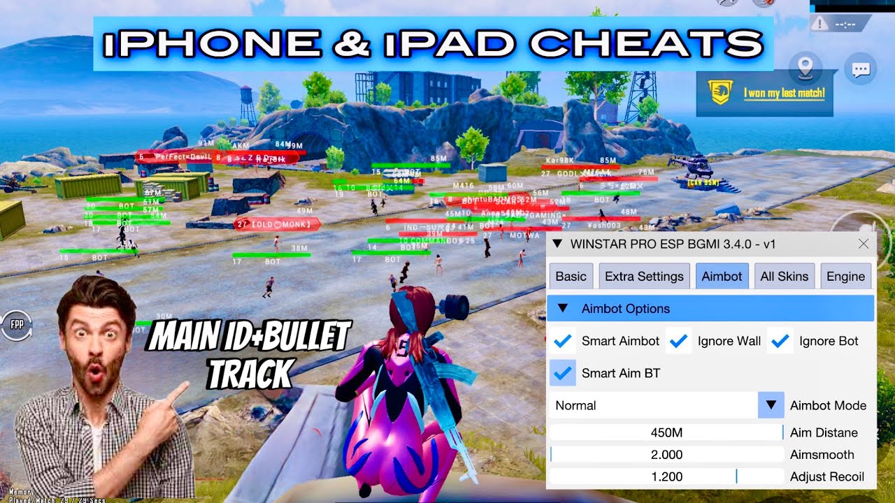 BGMI IOS HACK 3.4 IOS ZERO HACK FULL ANTIBAN WINIOS ZERO HACK NO ...