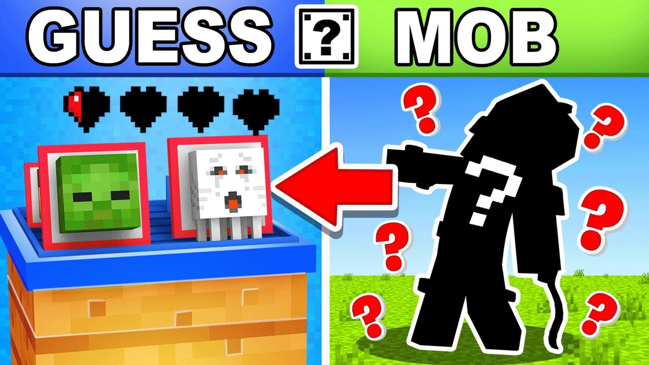 GUESS the MOB! for Minecraft LOOT! - YouTube