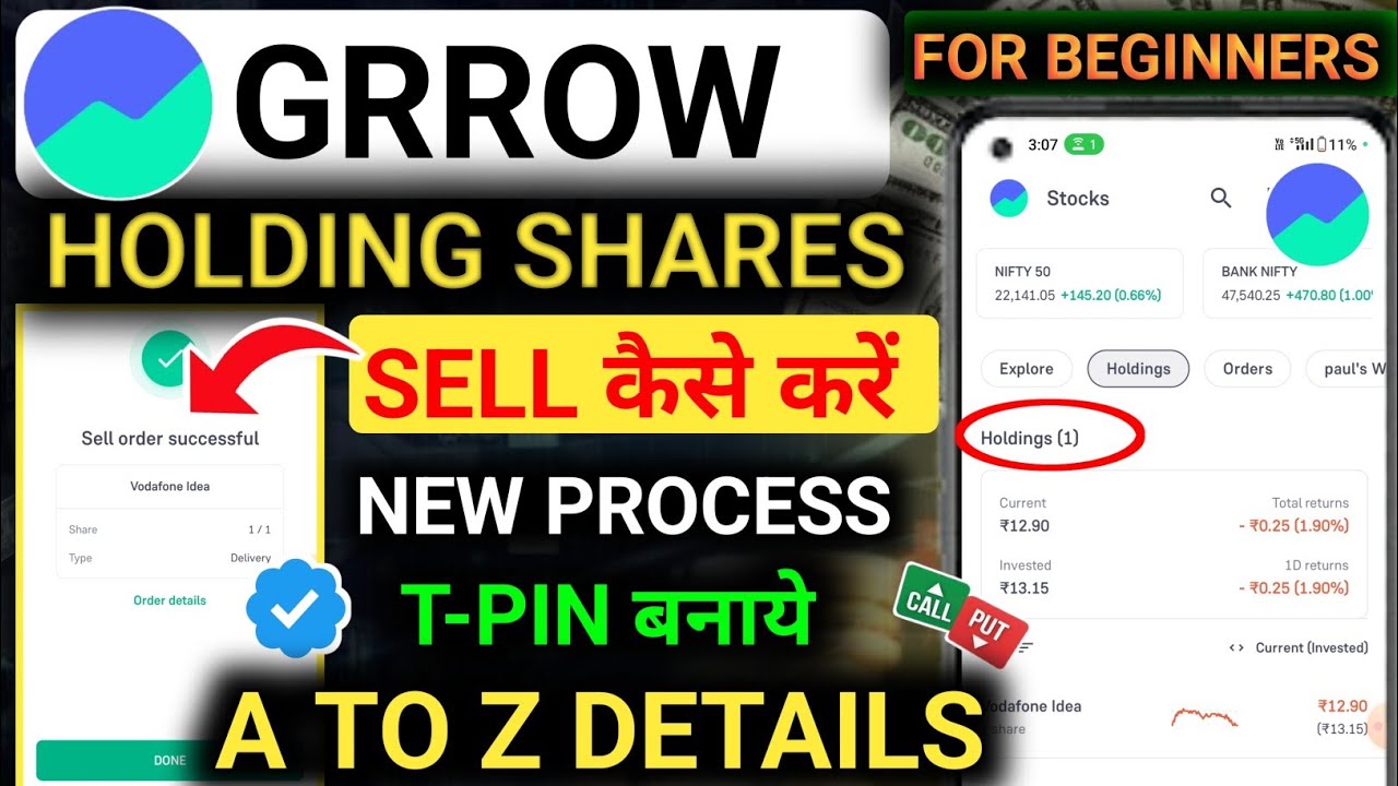 Holding Share Ko Sell Kaise Kare How To Sell Holding Shares In Groww