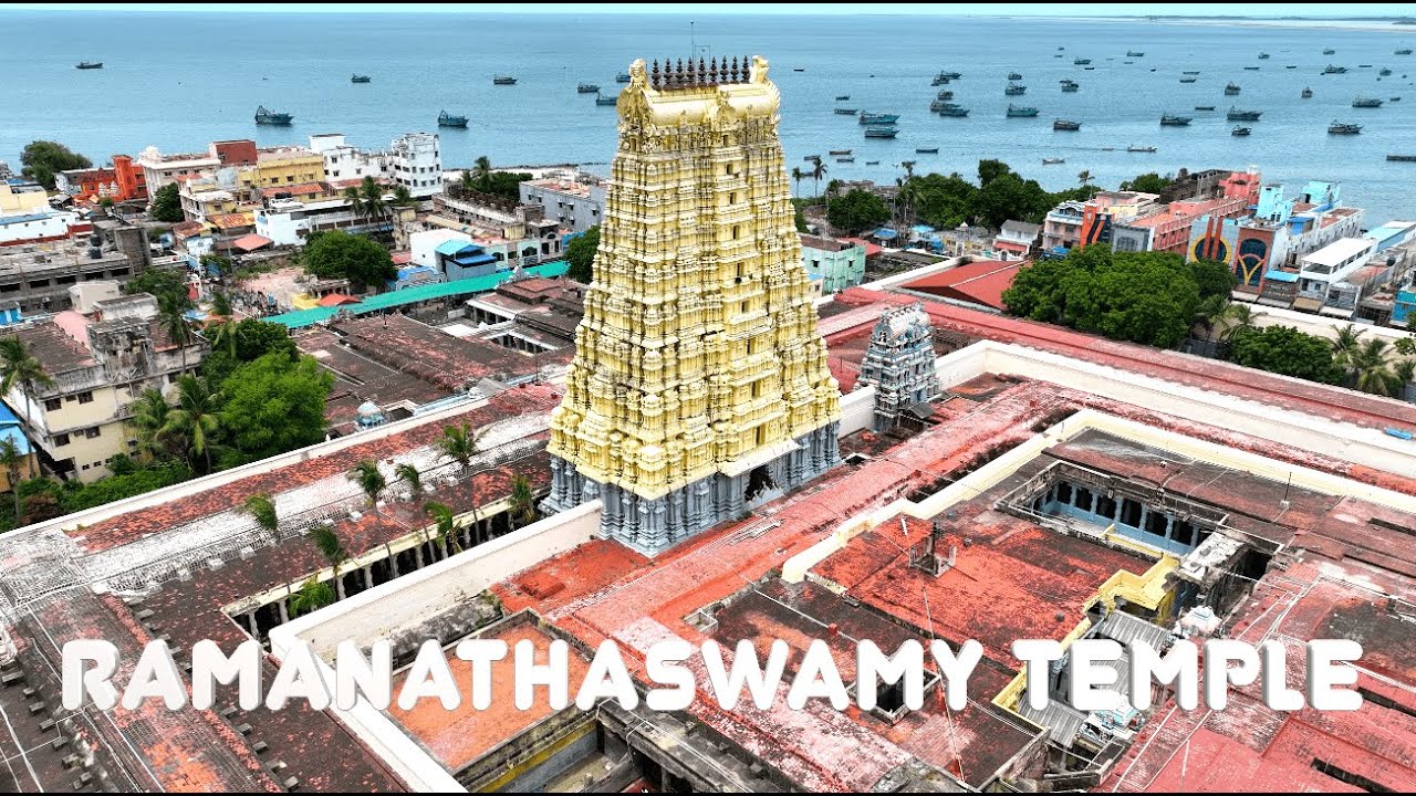 South Ayodhya - Rameshwaram - Ramanathaswamy Temple - India in 4k Drone - YouTube