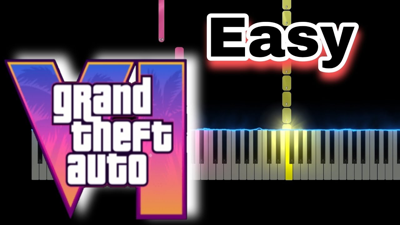 Grand Theft Auto VI (GTA 6) Theme Song (Easy Piano Tutorial) - YouTube