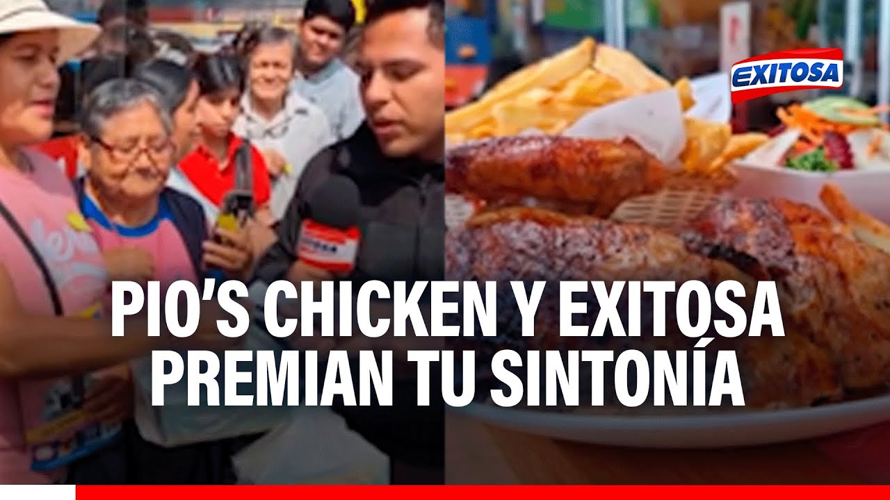 🔴🔵 Pio's Chicken y Exitosa premiaron con pollo a la brasa a los fieles ...