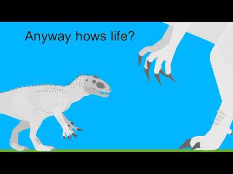 The Indominus rex meets Rudy - Stick Nodes Animation
