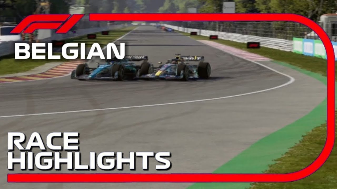 F1 23 | Belgian Grand Prix Race Highlights Round 11 - YouTube