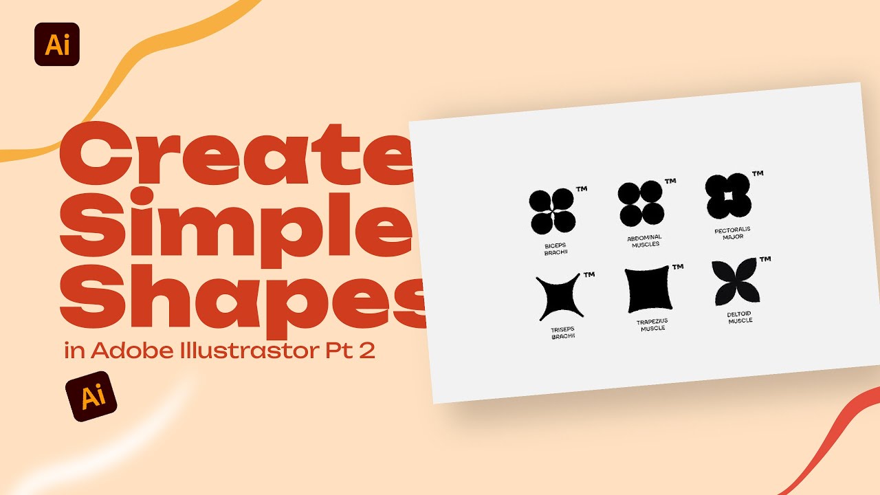 How to Create Simple Shapes in AI - Fundamentals of Design Pt 2 - YouTube