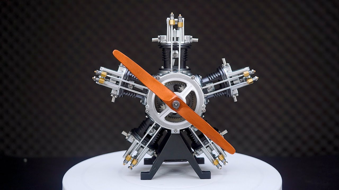 How to Build Aircraft Radial Engine - STIRLINGKIT.COM - YouTube