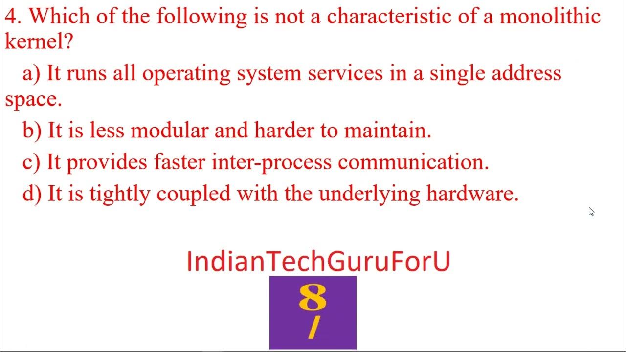Operating Systems mcqs Quiz 2 Functions of Operating Systems for all ...