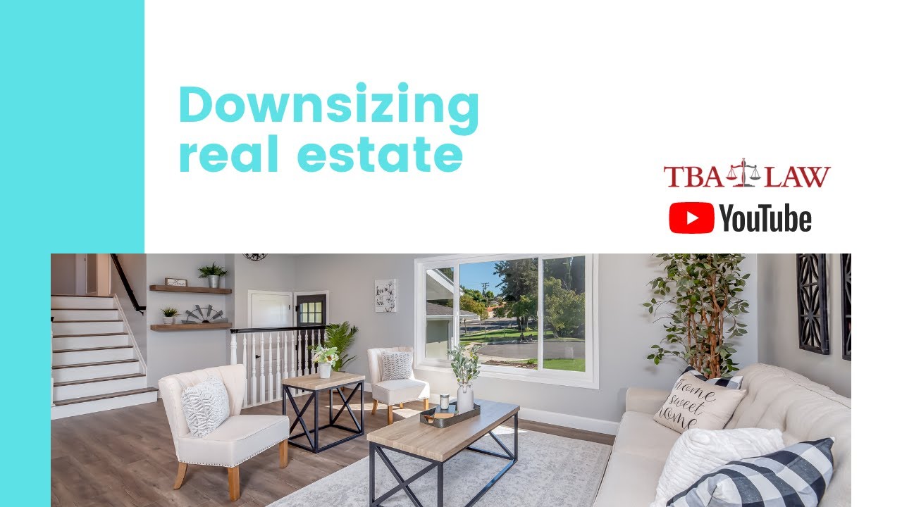 Downsizing real estate - YouTube