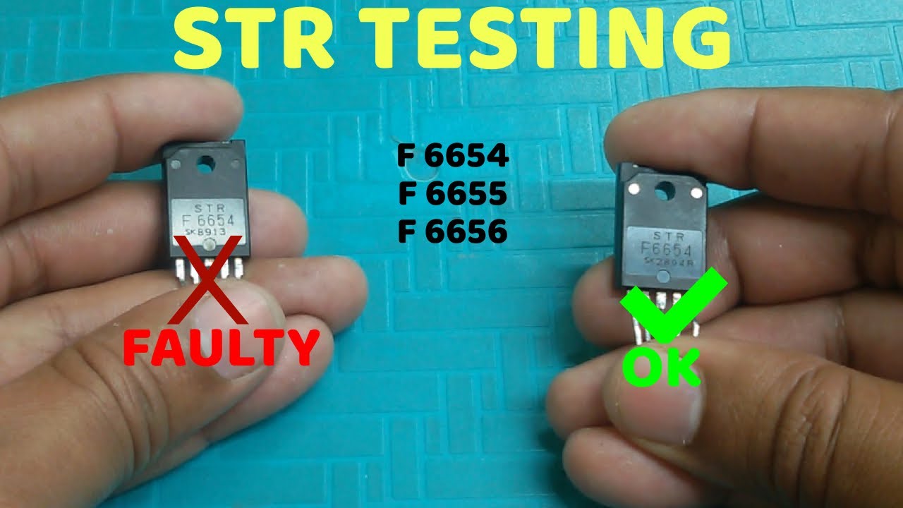 How to check STR of crt tv | crt tv str testing | f6654,f6655,f6656 str ...