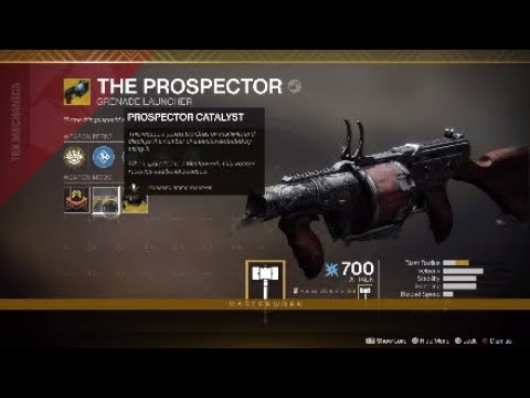 The prospector catalyst destiny 2 - YouTube
