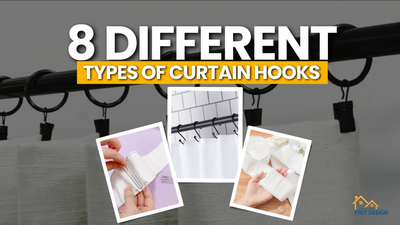 8 Different Types of Curtain Hooks for Perfect Window Dressing - YouTube
