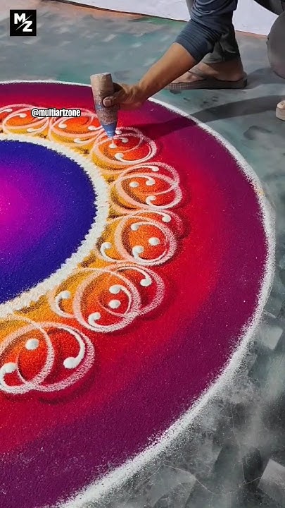 3D Modern Art Rangoli Designs | मॉडर्न रंगोली आर्ट | मॉडर्न रंगोली # ...