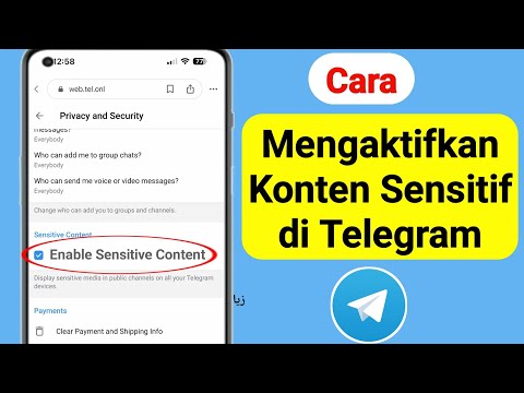 Cara Mengaktifkan Konten Sensitif Aktif Telegram iPhone | Matikan Konten Sensitif Telegram di iPhone