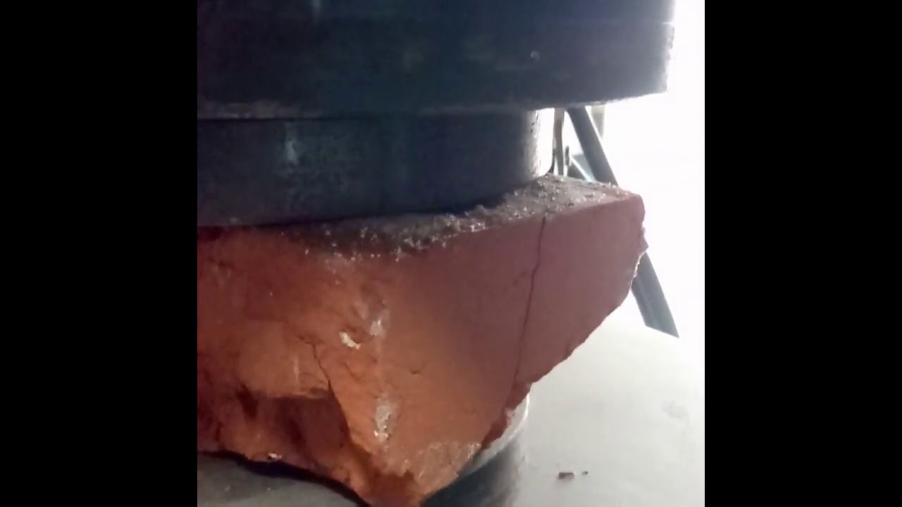 Compression test on Brick - YouTube