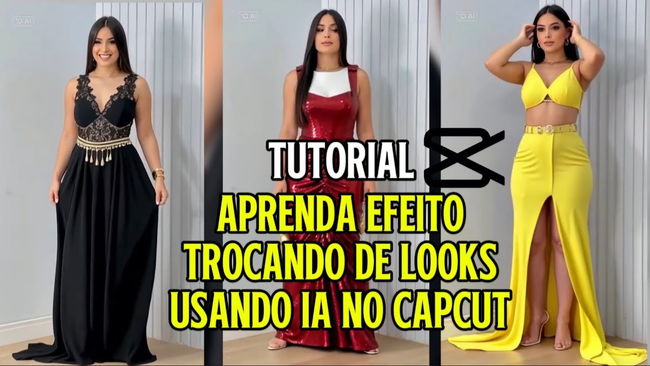 Aprenda a criar o efeito de troca de looks com IA no CapCut 😃 - YouTube