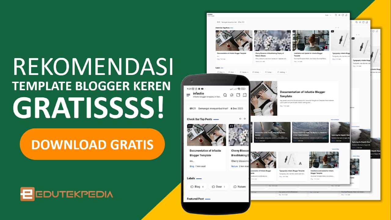 Rekomendasi Template Blog Keren 🔥, Wajib Anak Miliki Karena ini ...