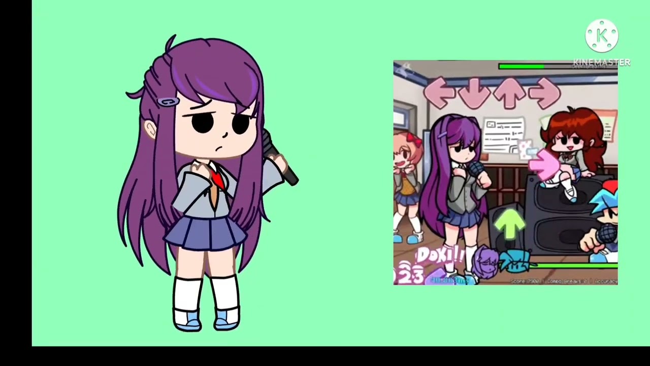 FnF Yuri in gacha - YouTube