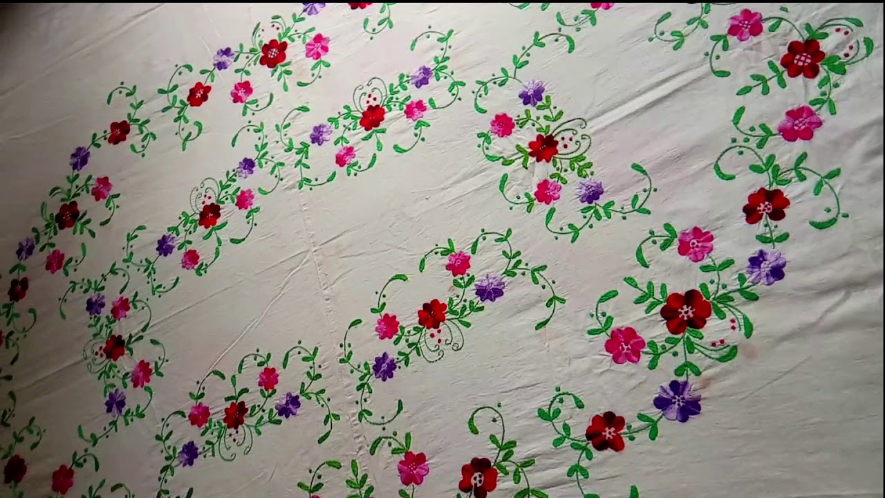 New Handwork Bed Sheet 2020 নতুন ডিজাইনের হাতের কাজের চাদর ২০২০ । नई ...